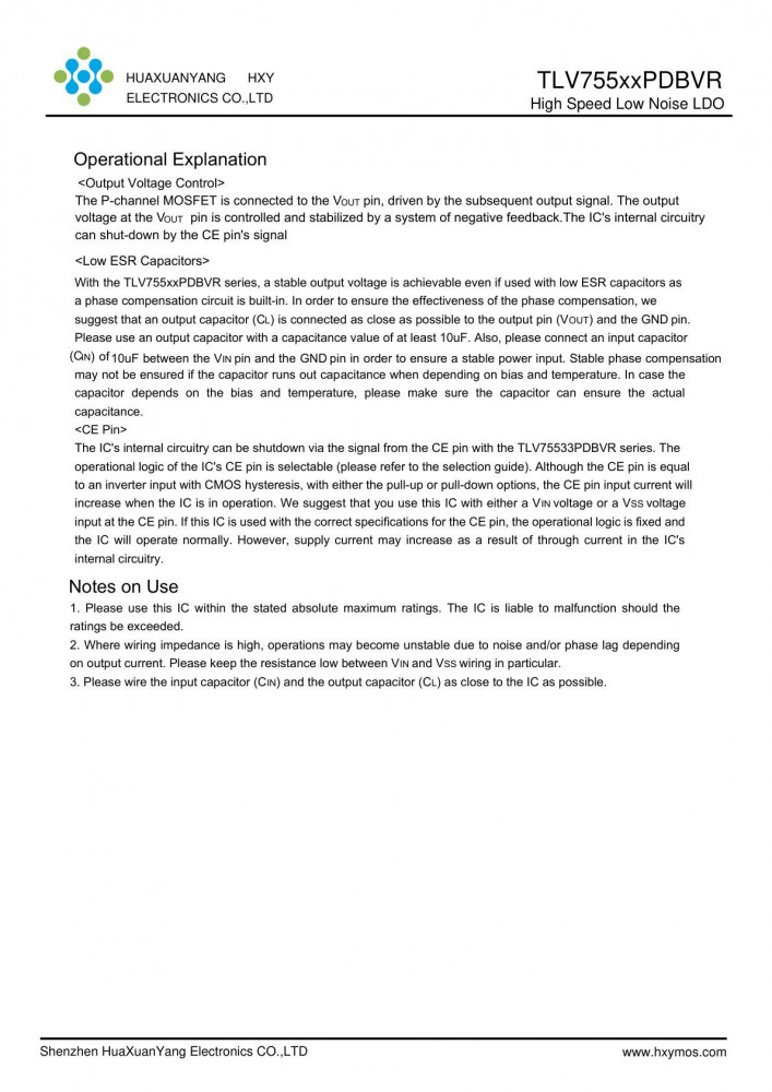TLV75533PDBVR-HXY datasheet page 4