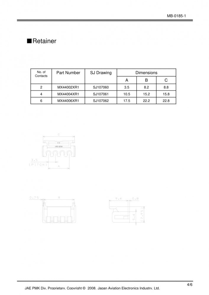 JAE MX44000XD1 document page 4