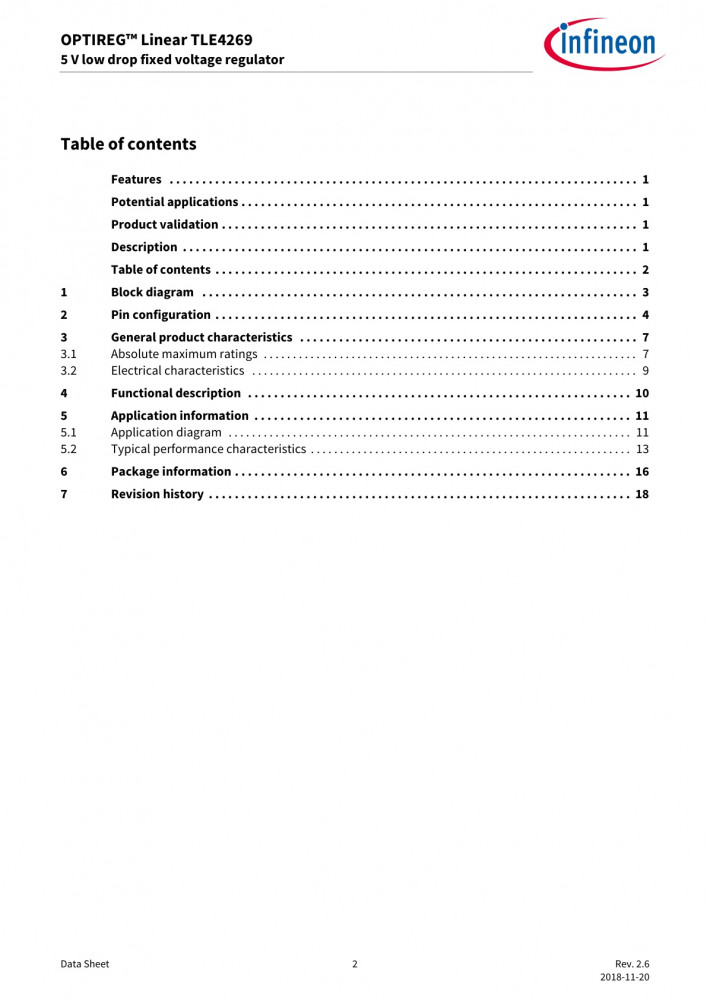 TLE4269GM datasheet page 2