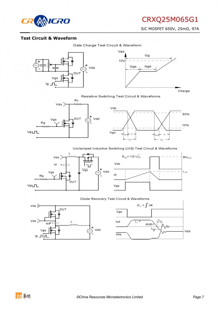 CRXQ25M065G1 datasheet page 7