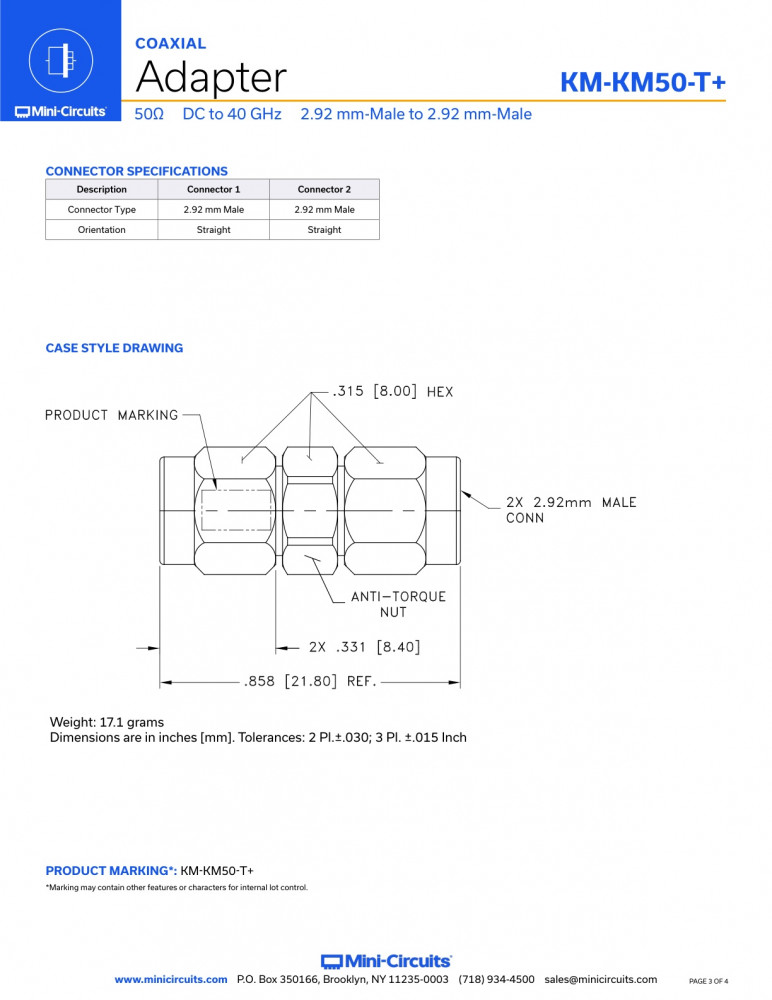 KM-KM50-T+ product document, page 3