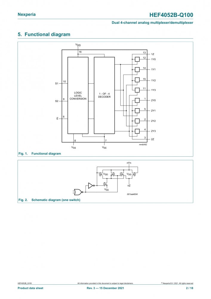 HEF4052B-Q100 datasheet page 2