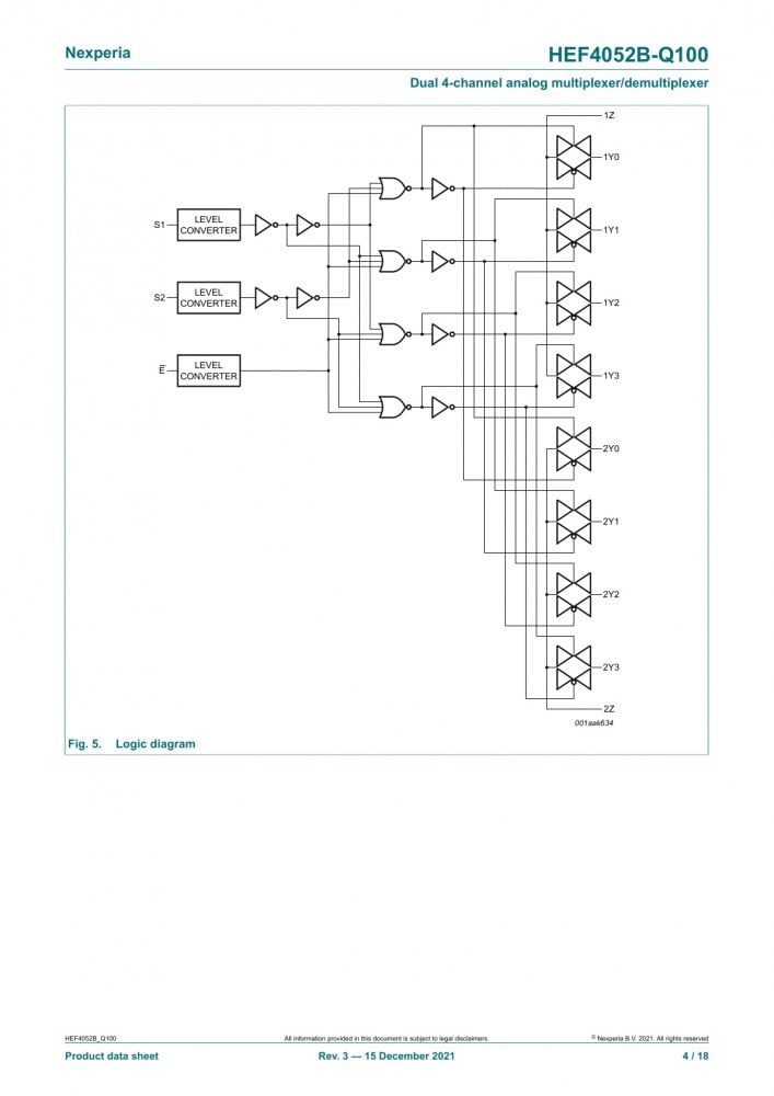 HEF4052B-Q100 datasheet page 4
