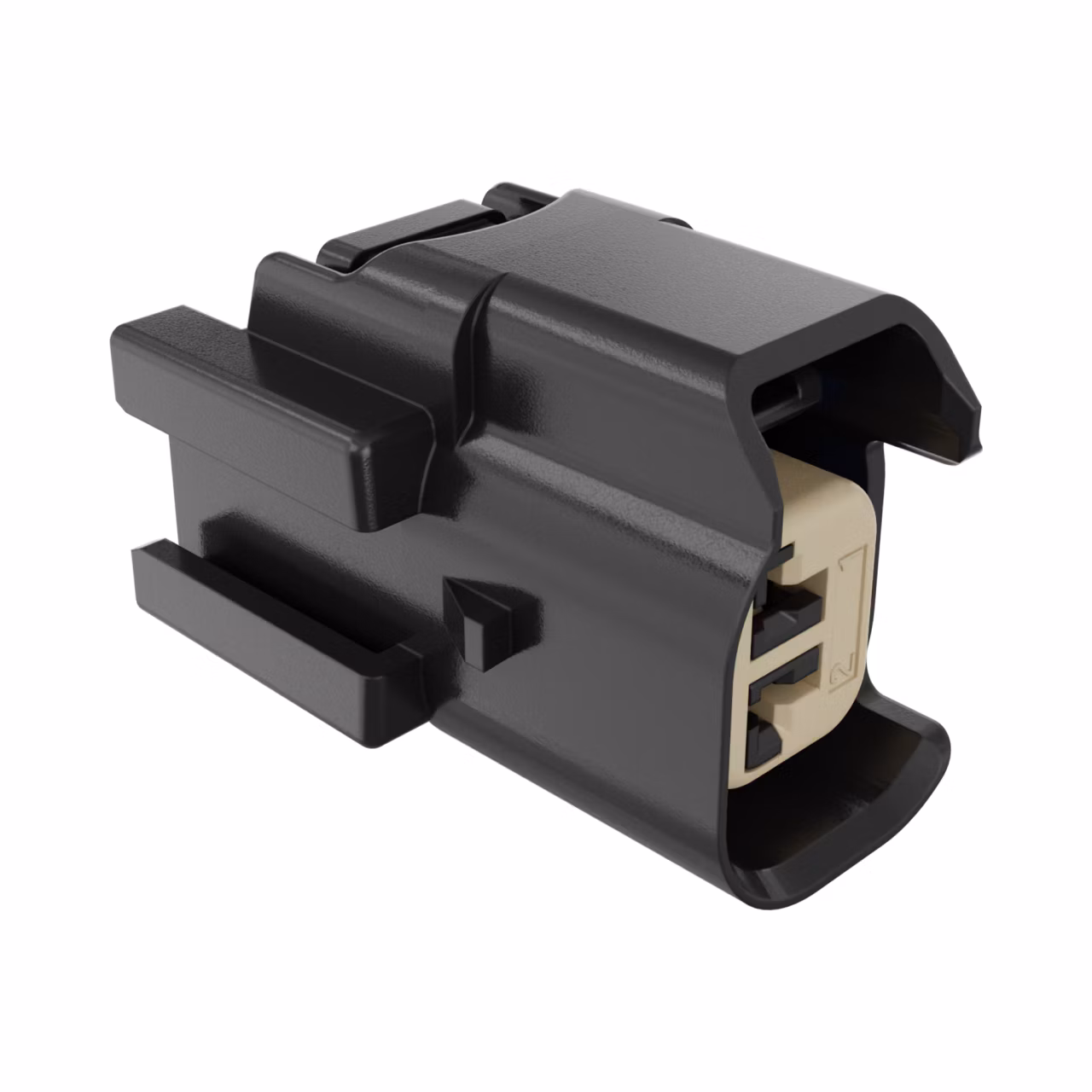 MX150 Cable-Sealed Female Connector Assembly, Single Row, 2 Circuits, Keying Option D, with Clipslot, Black for sale