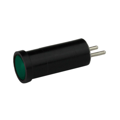 LED Panel Mount Indicator Red .290″ 24V Straight Leads