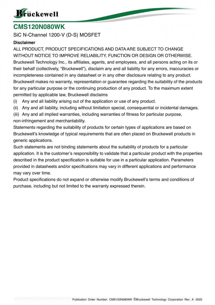 CMS120N080WK datasheet page 9