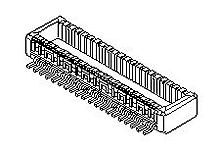 0.50mm Pitch SlimStack Plug, Surface Mount, Dual Row, Vertical, 2.50mm Stack Height, without Solder Tab, 20 Circuits for sale