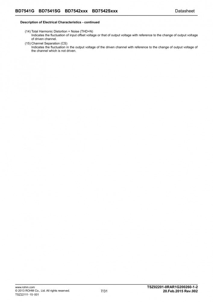 ROHM datasheet page 7