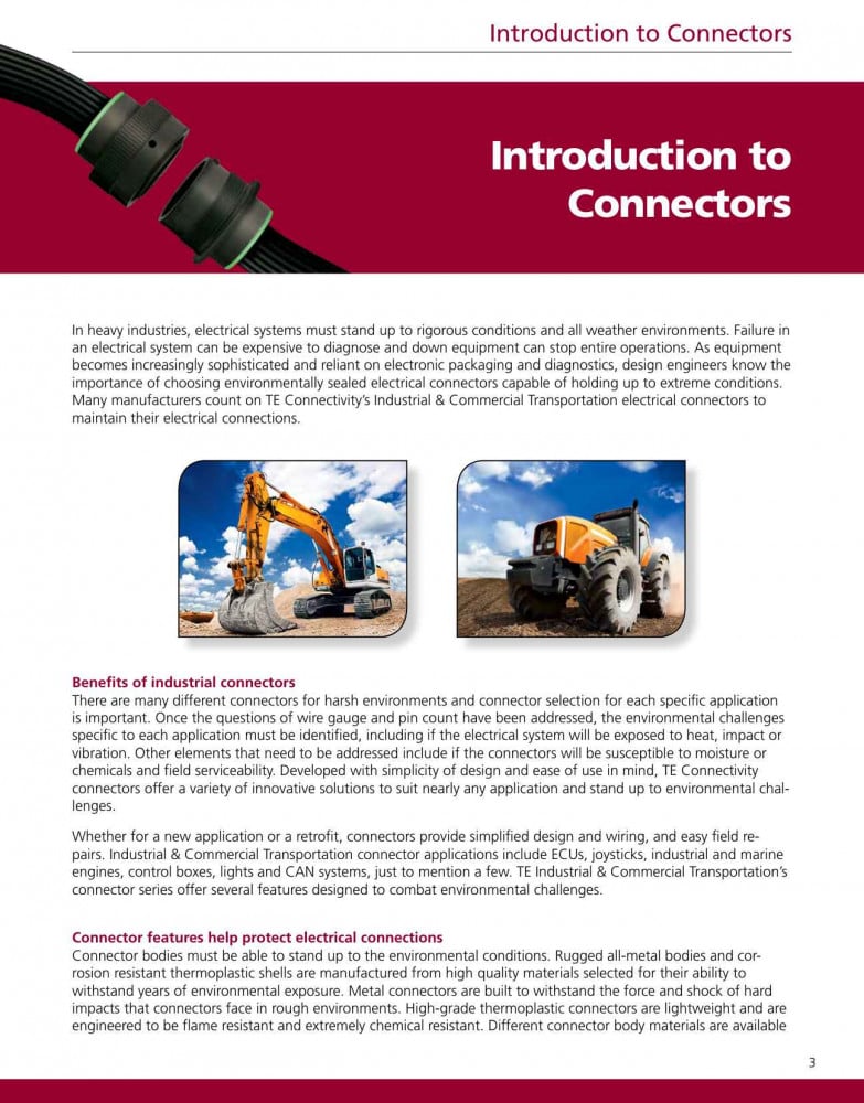 TE Connectivity connector document page 5