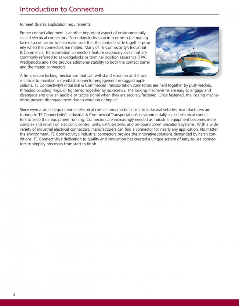 TE Connectivity connector document page 6
