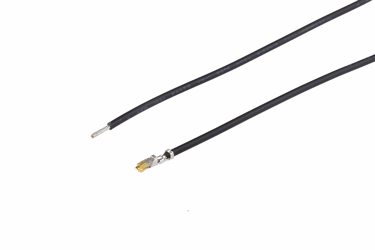 Pre-Crimped Lead Micro-Lock Plus 2.0 Female-to-Micro-Lock Plus 2.0 Female, 0.76µm Gold (Au) Plating, 500.00mm Length, 26 AWG, Black