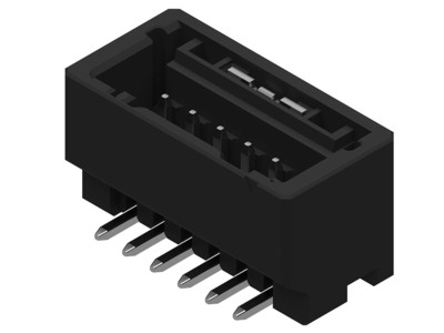 Spot-On Wire-to-Board Header with Nail, 2.00mm Pitch, Single Row, Vertical, 15 Circuits, with Potting Capability, Matte Tin (Sn) Plating, Red