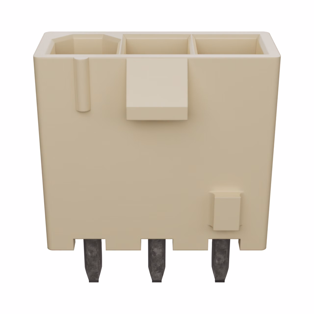 Mini-Fit Plus Header, 4.20mm Pitch, Single Row, Vertical, 3 Circuits, without Snap-in Plastic Peg PCB Lock, Nylon 6/6 UL 94V-0, Tin (Sn) Plating for sale