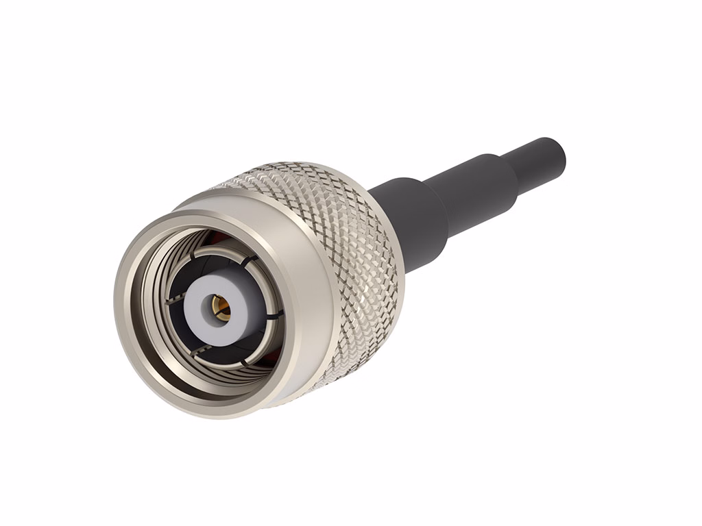 SMA Jack, Straight, Bulkhead Receptacle, PCB, Edge Mount, Nut and Lockwasher Included, Brass Body, Gold (Au) Plated, Tray, 50 Ohms