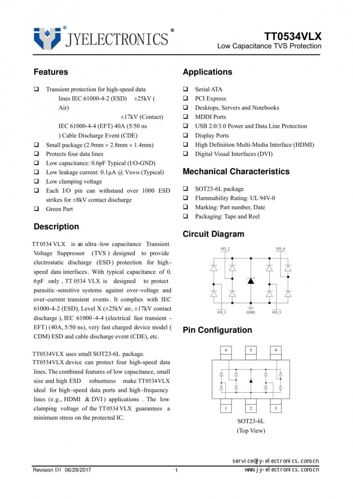 TT0534VLX datasheet page 1