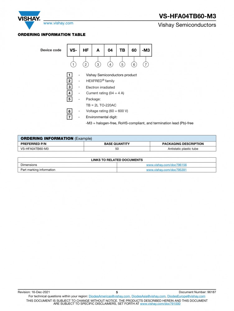 VS-HFA04TB60-M3 datasheet page 5
