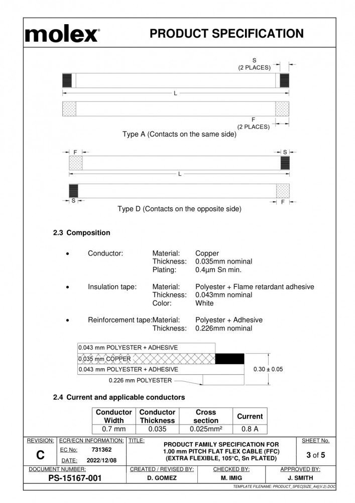 Product specification page 3