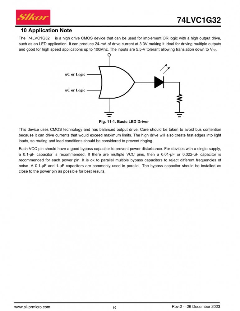 74LVC1G32S5 datasheet page 10