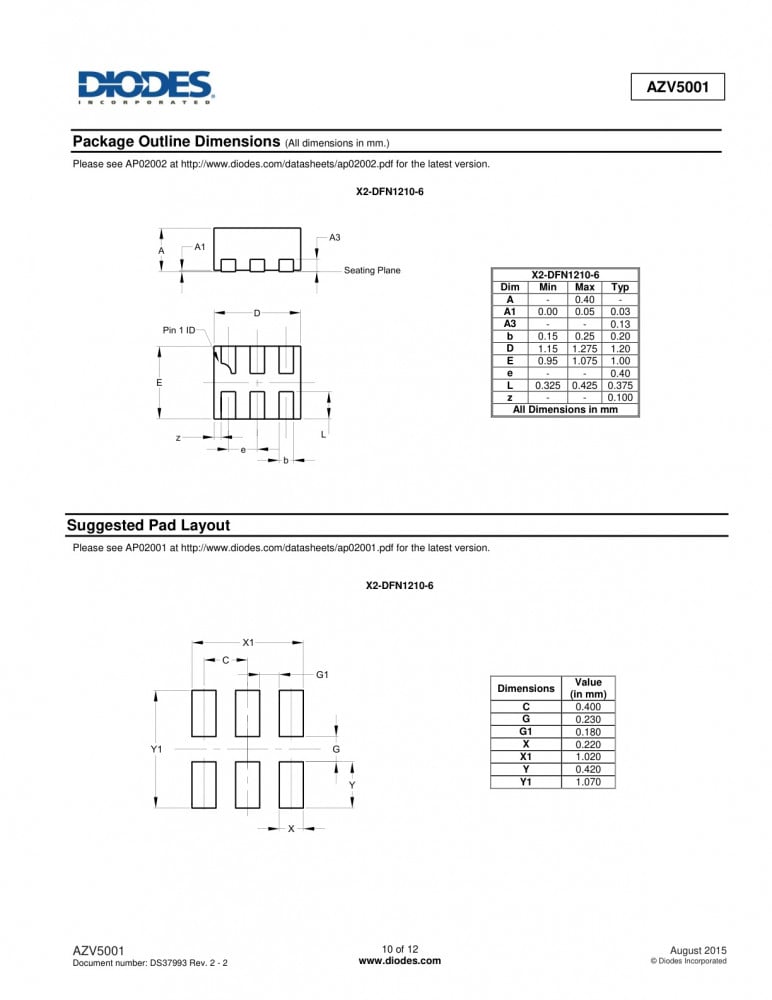 AZV5001 datasheet page 10