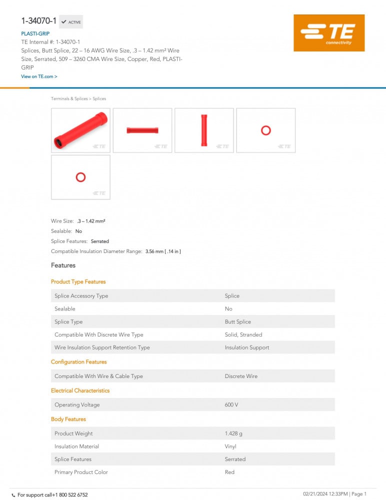 1-34070-1 technical document page 1
