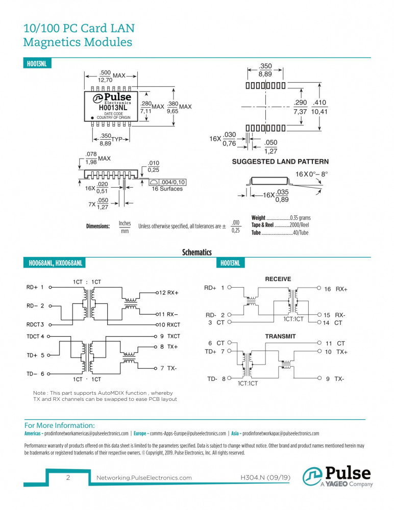 H0068ANL technical document page 2