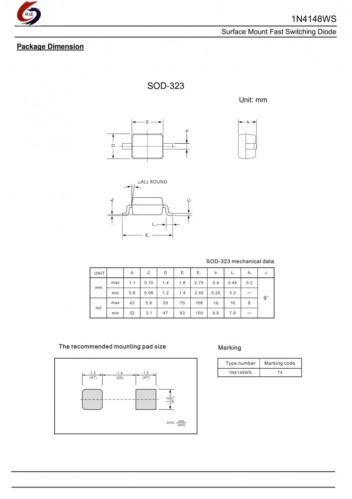 1N4148WS datasheet page 3