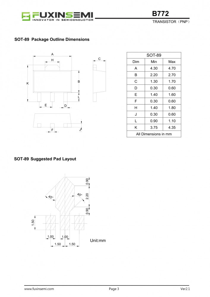 B772-Y datasheet page 3
