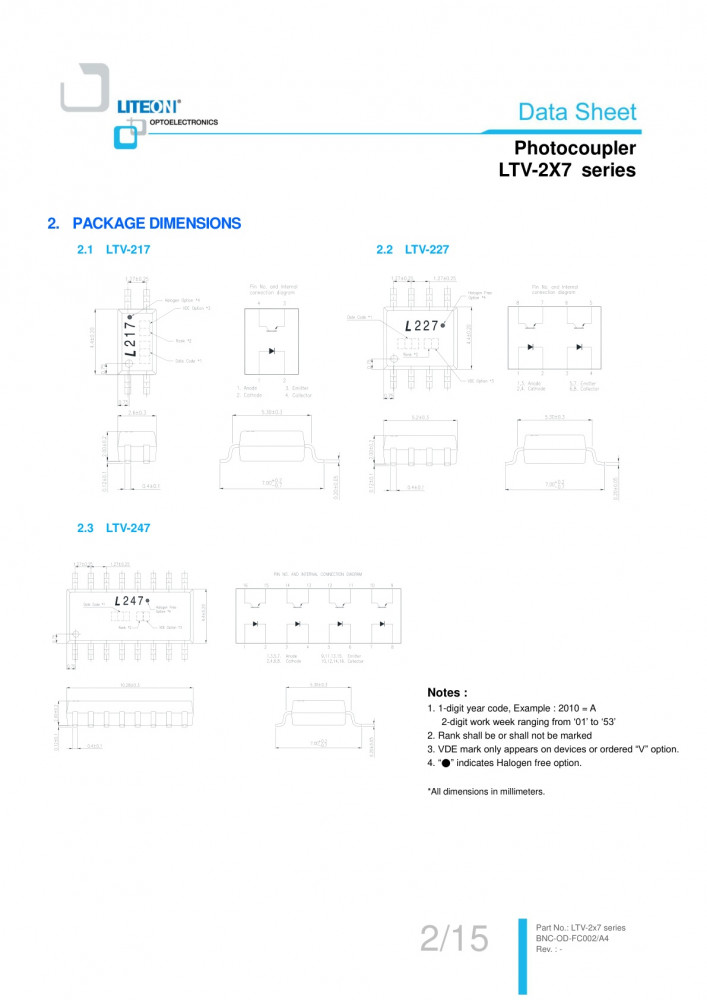LTV-217-G datasheet page 3