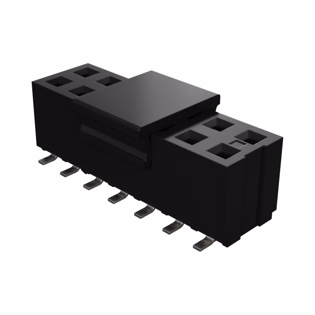 Milli-Grid Receptacle, Surface Mount, Vertical, Top Entry, with Plastic Pegs, with Cap, Tape and Reel, 2.50µm Tin (Sn) Plating, 14 Circuits, Lead-Free for sale