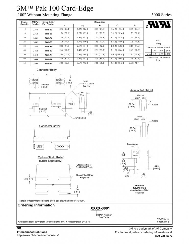 3M 3358-0001 technical document page 2