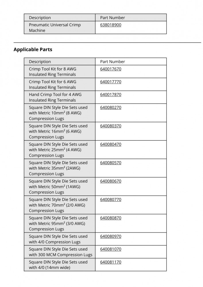 Tooling specification document image, page 3