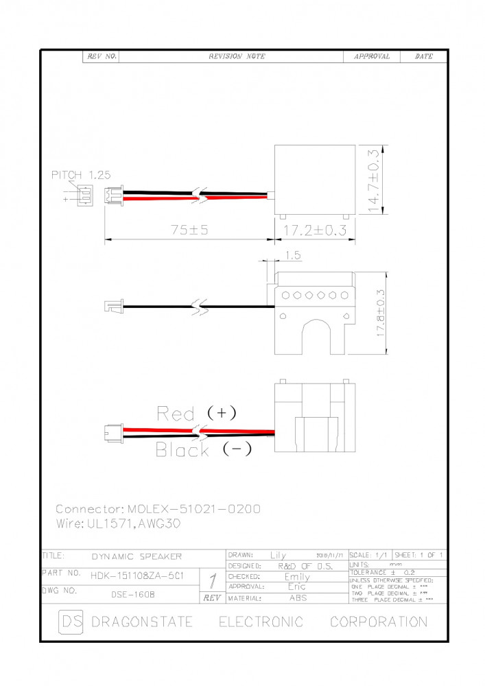HDK-151108ZA-5C1 reliability page