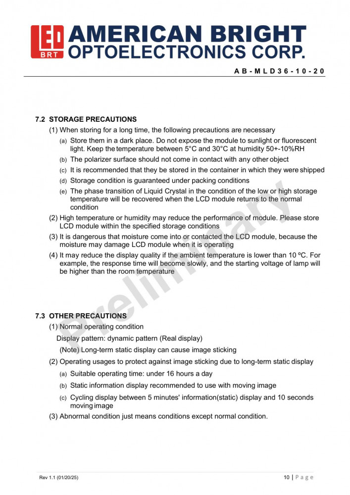 AB-MLD36-10-20 datasheet page 10