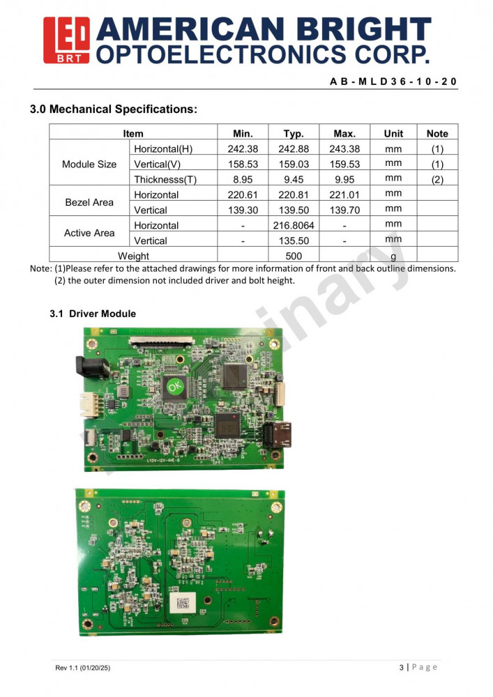 AB-MLD36-10-20 datasheet page 3