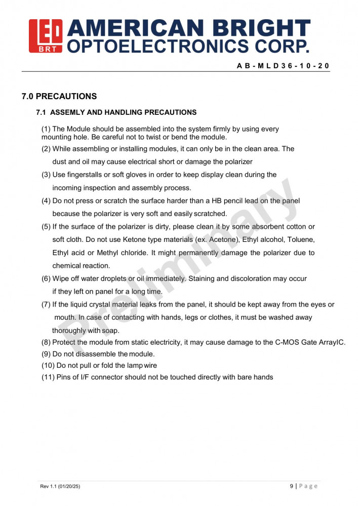 AB-MLD36-10-20 datasheet page 9