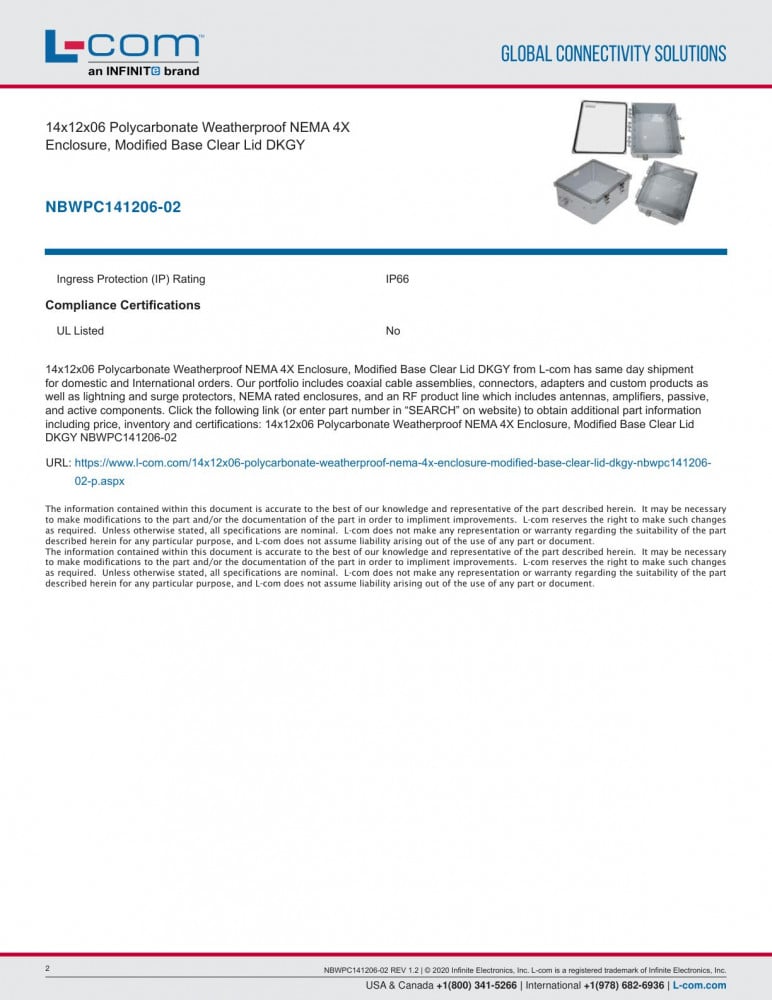NBWPC141206-02 technical document page 2