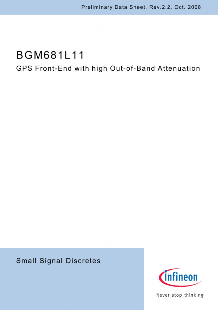 BGM681L11 datasheet page 1