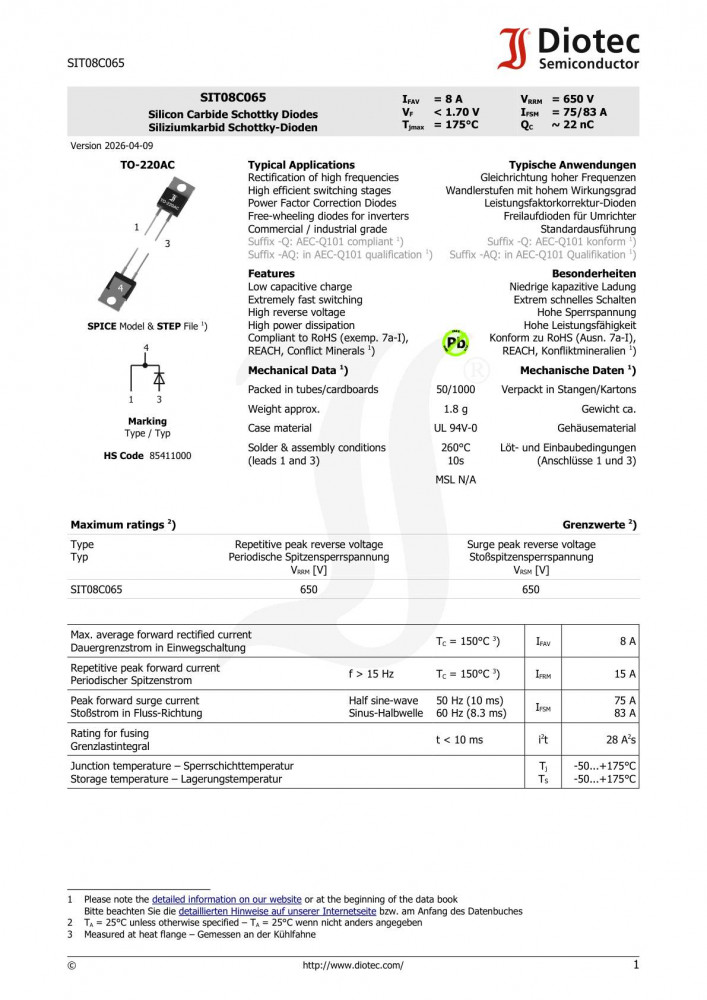 SIT08C065 technical document page 1
