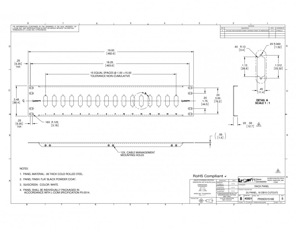 L-com PR35DS1516B technical drawing