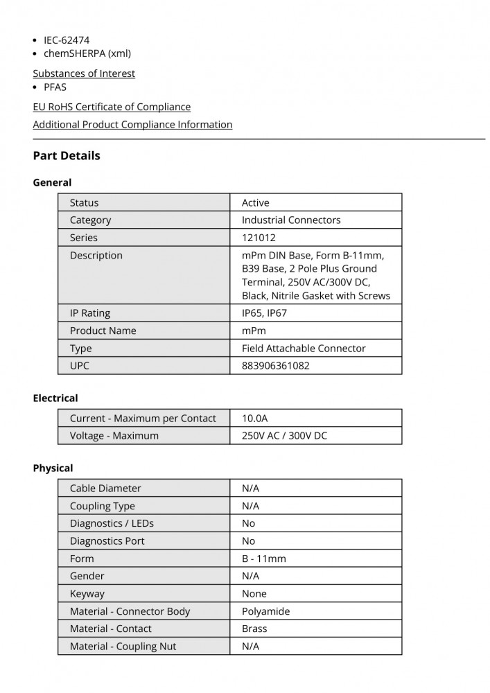 B39 packaging specification document page 2