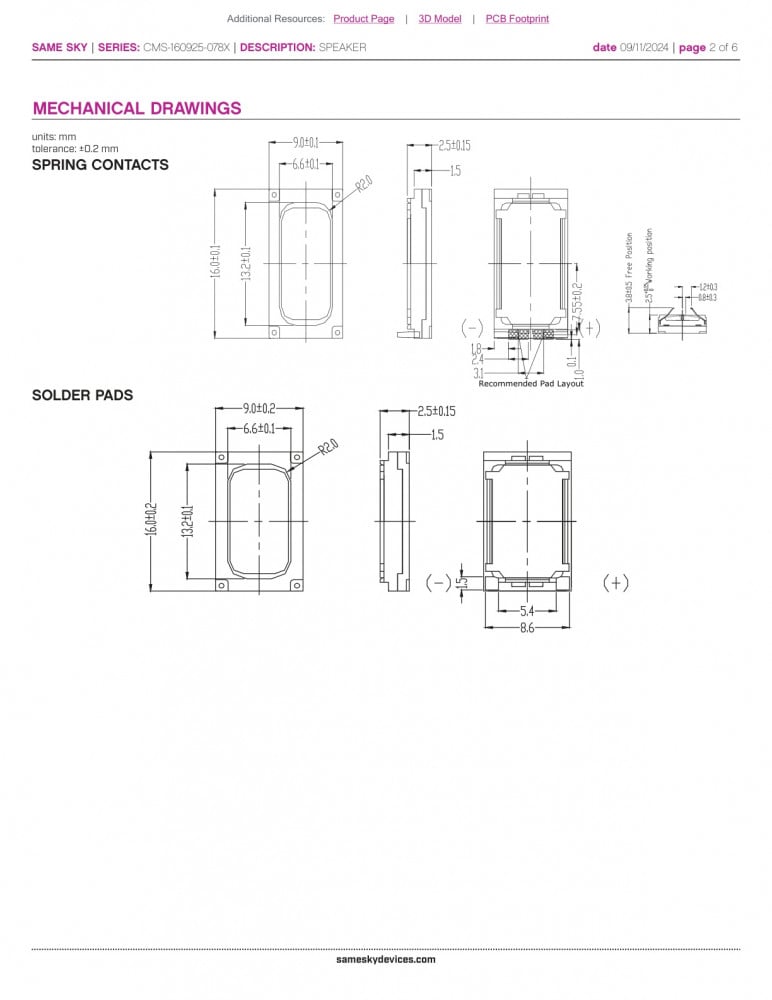 CMS-160925-078S datasheet page 2