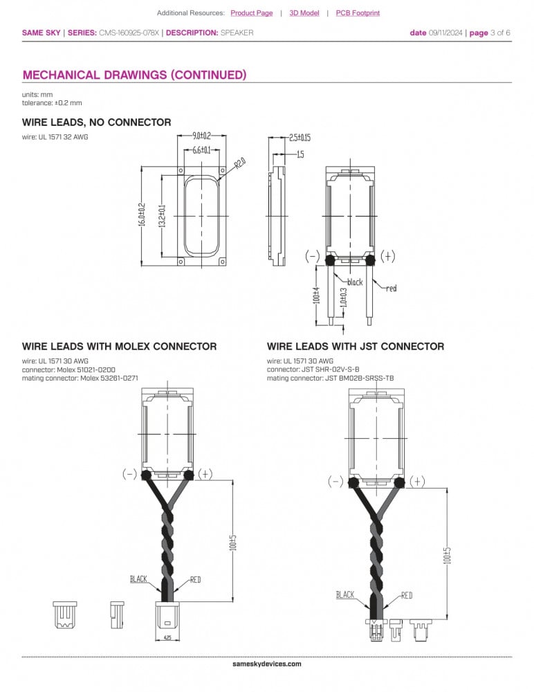 CMS-160925-078S datasheet page 3