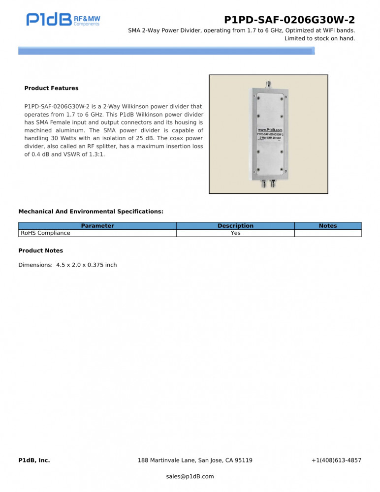 P1PD-SAF-0206G30W-2 product document preview