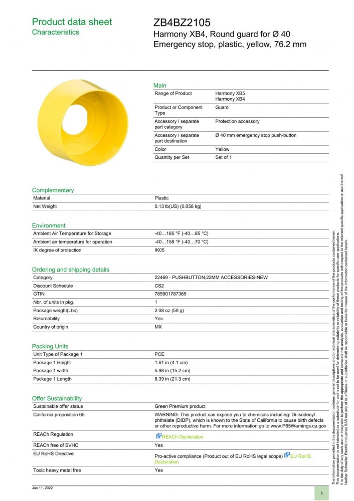 ZB4BZ2105 technical document page 1