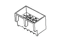 Micro-Fit BMI CPI Compliant Pin Header, Blind Mate Interface, Dual Row, Vertical, 22 Circuits, PA Polyamide Nylon 4/6, UL 94V-0, Tin (Sn) Over Nickel (Ni) Plating