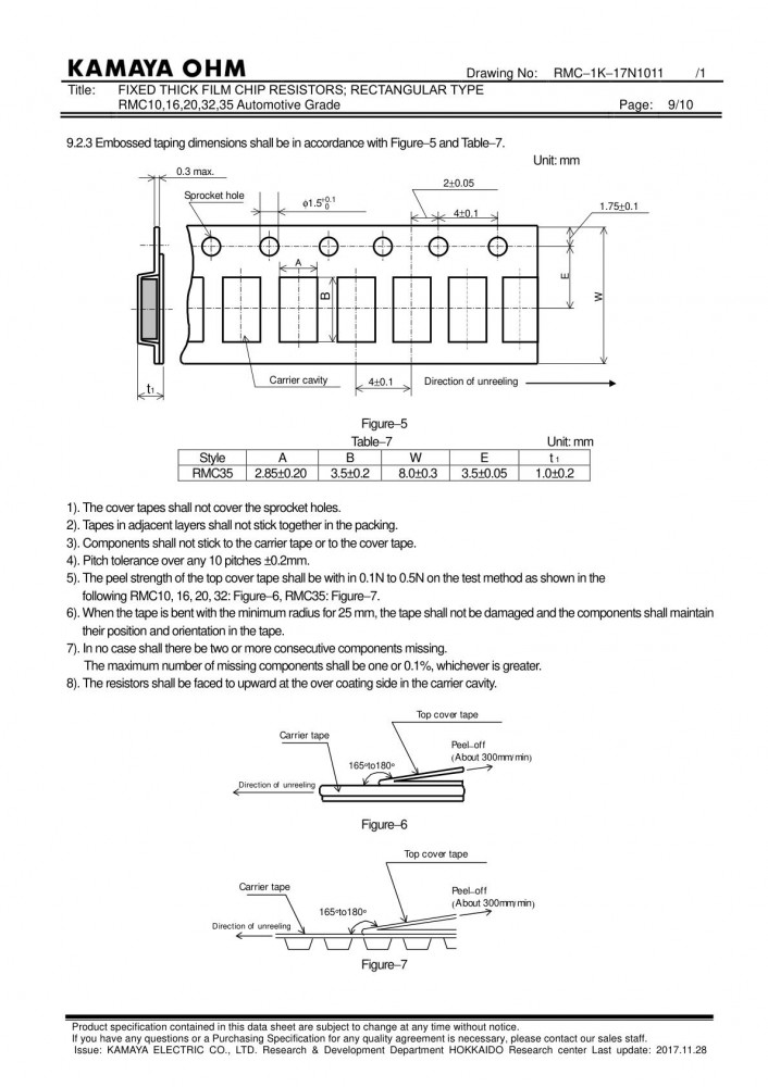 KAMAYA RMC10 datasheet page 10