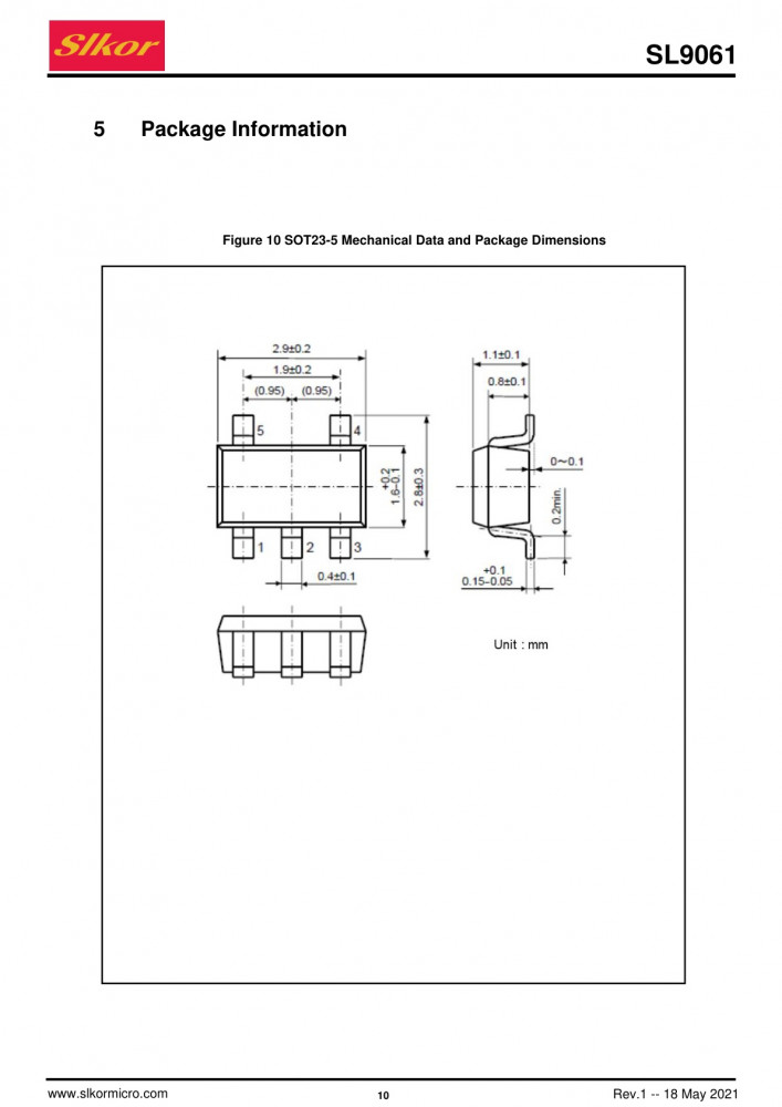 SL9061A datasheet page 10