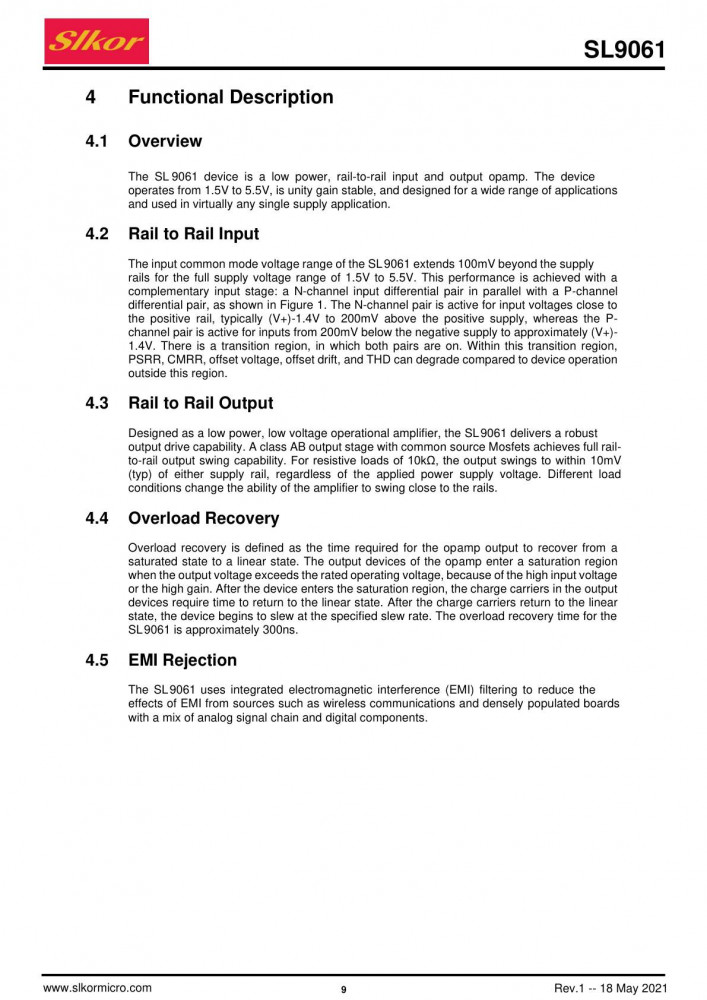SL9061A datasheet page 9