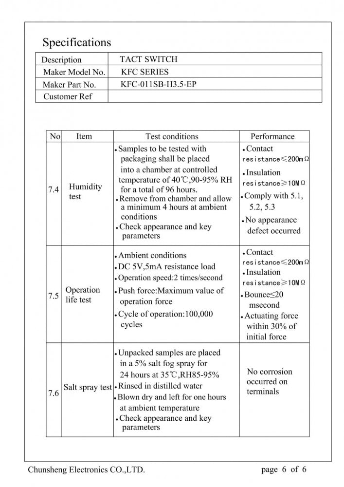 KFC-011SB-H3.5-EP approval document page 7