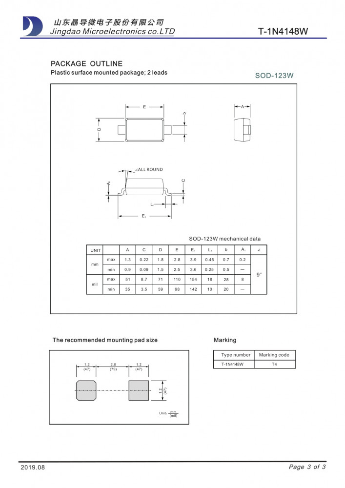 T-1N4148W datasheet page 3